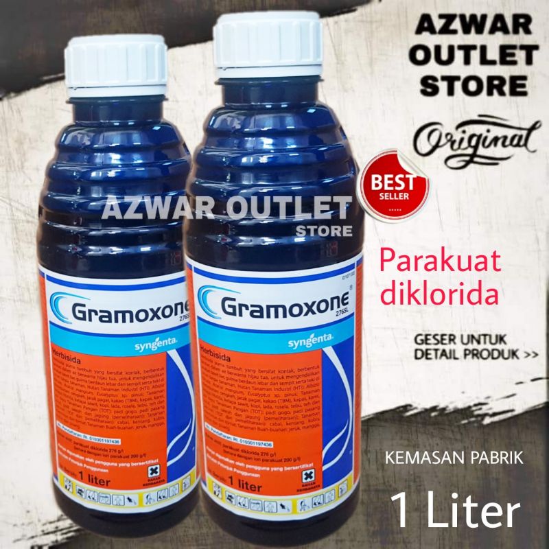Jual Gramoxone 276SL 1 Liter original | Parakuat diklorida racun rumput ...