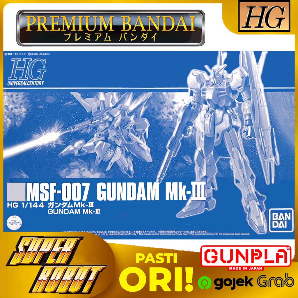 Jual BANDAI HG MSF-007 Gundam Mk III / Mark 3 - HGUC P-BANDAI Limited | Shopee Indonesia