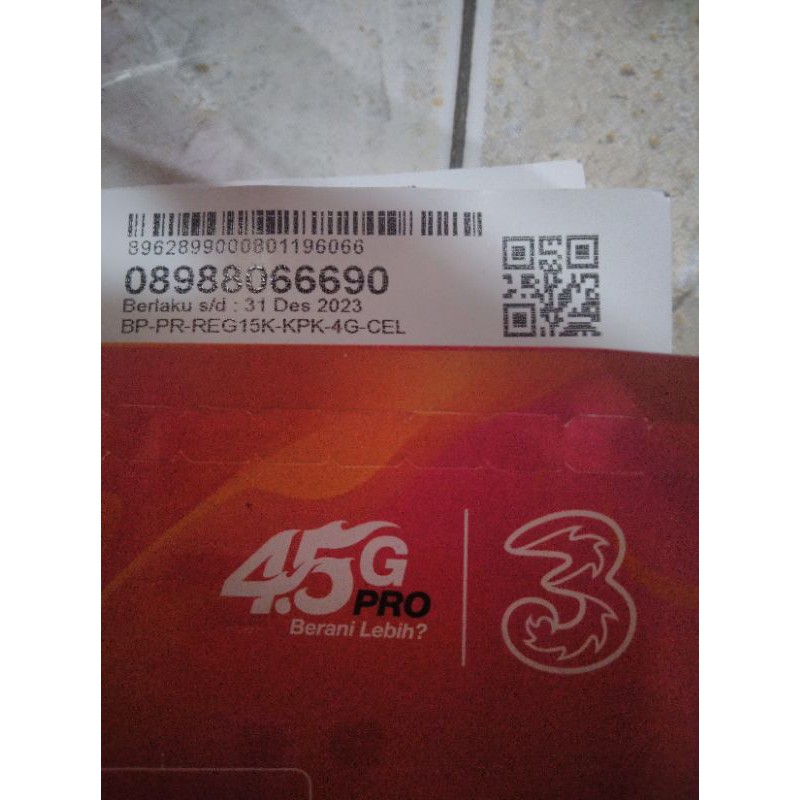 Jual nomor cantik triple / perdana 3 / three / tri | Shopee Indonesia