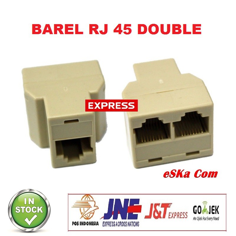 Jual BAREL RJ45 DOUBLE - CABANG - BARREL UTP DOUBLE Indonesia|Shopee ...