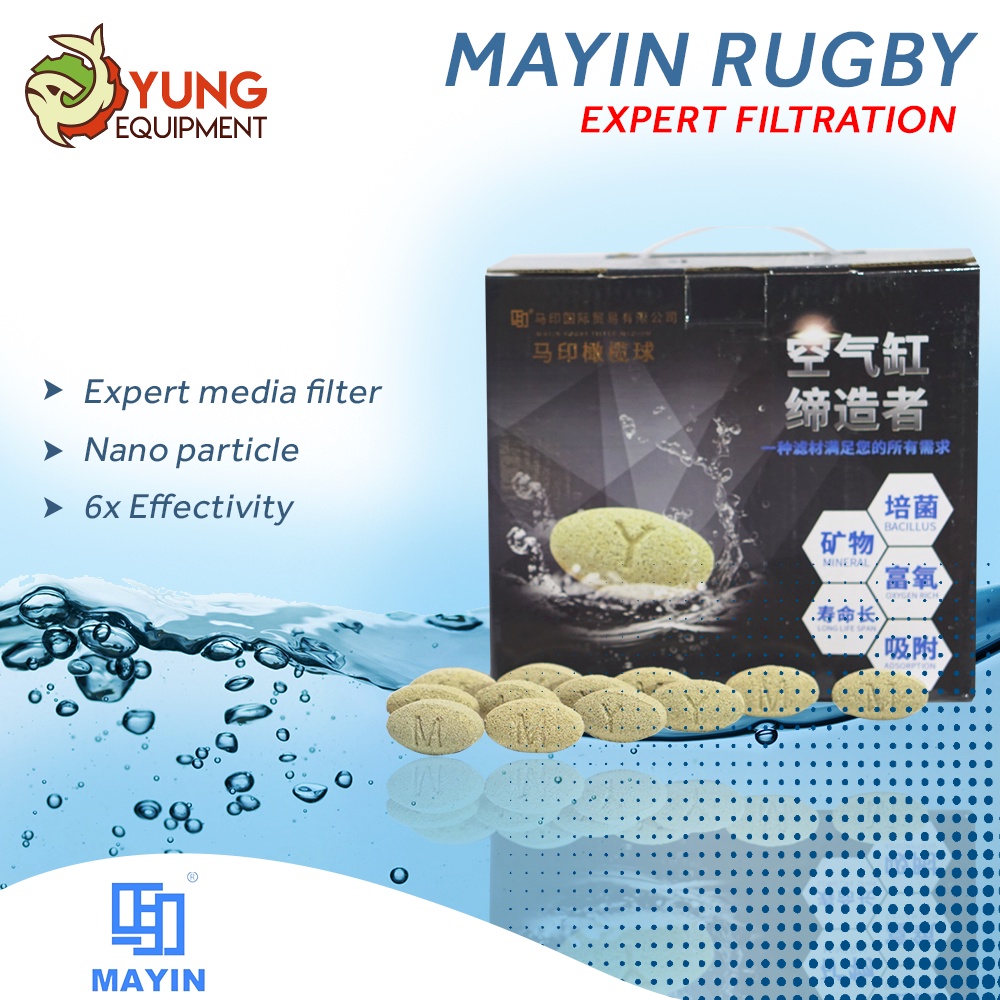 Jual Mayin Rugby Expert Media Filter biologis - 3kg | Shopee Indonesia