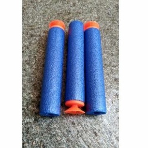 Jual Peluru busa nerf gun per pcs warna biru pistol mainan foam bullets ...