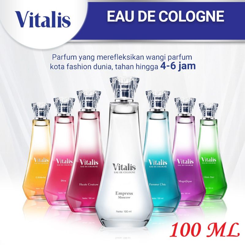Jual CELEBRITE Vitalis Eau De Cologne 100ml (KACA) | Shopee Indonesia