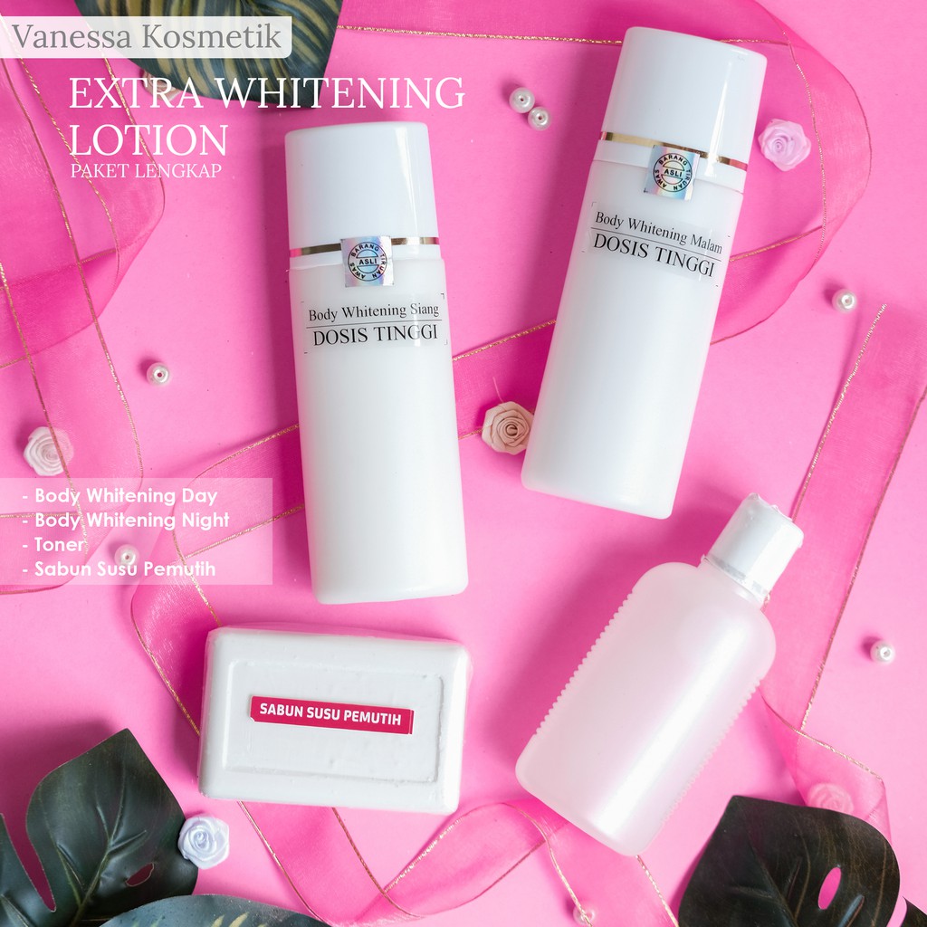 Jual PAKET LENGKAP HB DOSTING EXTRA WHITENING HANDBODY LOTION TUBUH bpom | Shopee Indonesia