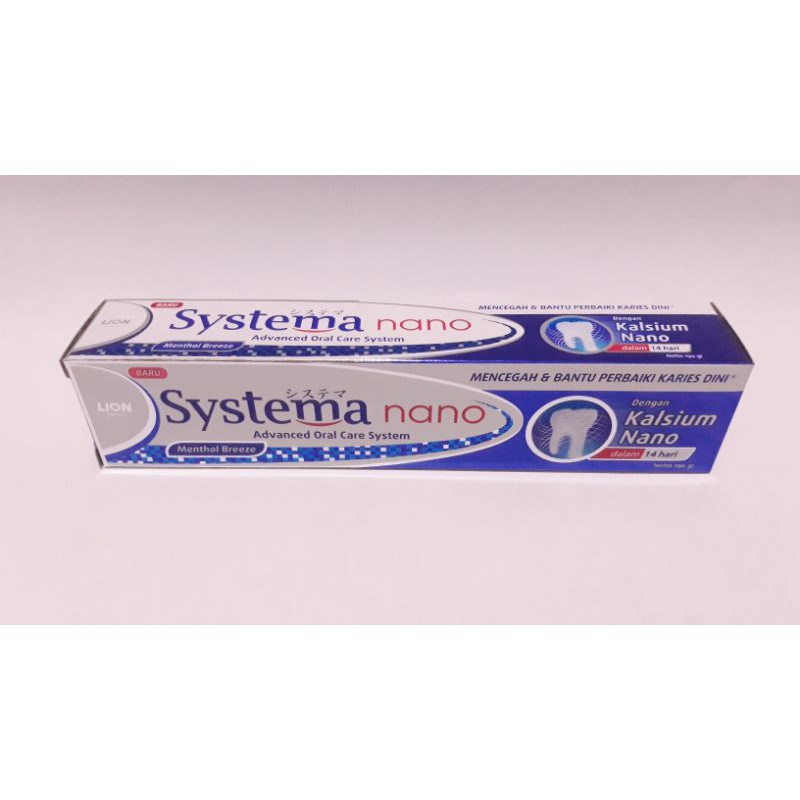Jual Pasta Gigi / Odol Systema Nano Menthol Breeze 190 gr | Shopee ...