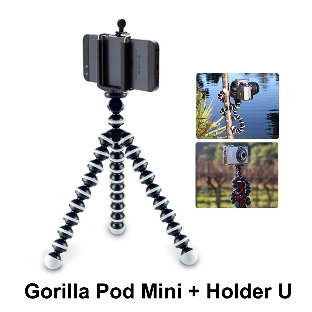 Jual Tripod Gorilla Pod Small (Kecil) Mini Octopus Gurita + Free Holder ...