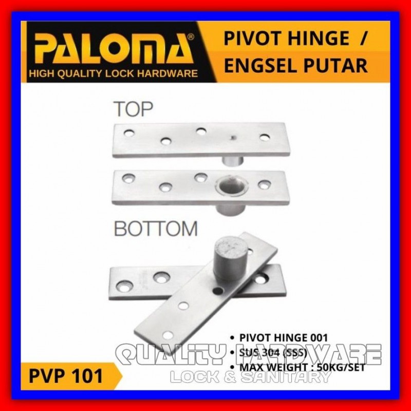 Jual Engsel Pivot Pintu Paloma QHPVP 101 Engsel Putar Stainless - SSS Pivot Hinge Bawah Murah ...