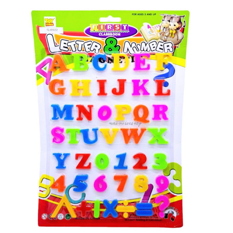 Jual MAGNET HURUF DAN ANGKA MAINAN ABC ANGKA BELAJAR SUSUN HURUF DAN ...
