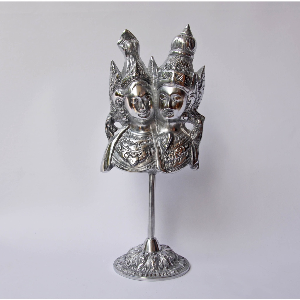 Jual Pajangan Stand Aluminium Topeng Rama Shinta - Topeng Bali - MK ...