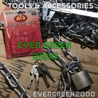 Jual Rantai Besar 1 / 2 / 3 meter + Gembok 40 mm + Anak Kunci 3 pcs ...