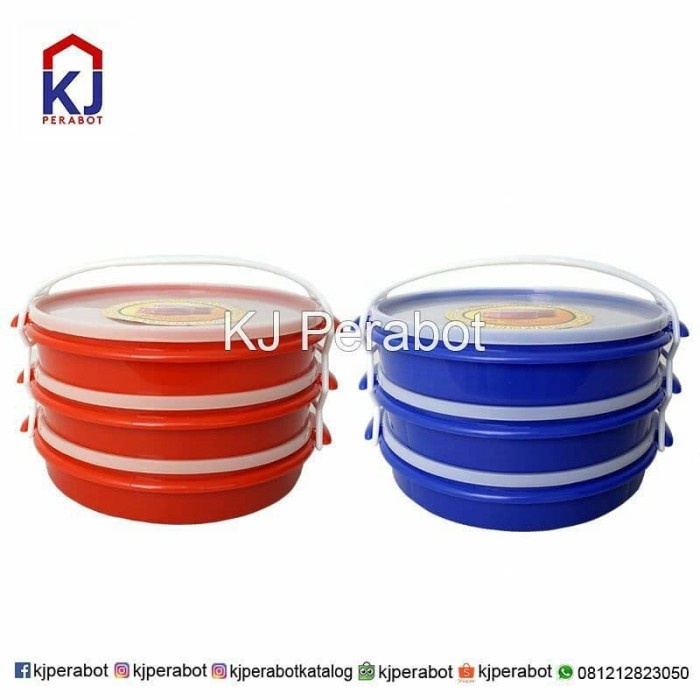 Jual Rantang Komet Susun 3 Tingkat Lunch Box Kotak Makan Bekal Nasi ...