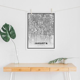Jual Poster Peta Kota (Style: Modern) | Shopee Indonesia