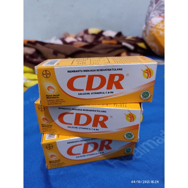 Jual CDR Kalsium vitamin c original isi 10 tablet | Shopee Indonesia