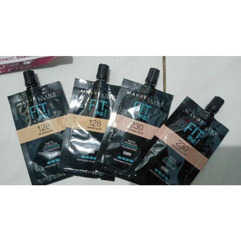 Jual Maybelline Fit Me Foundation Sachet | Shopee Indonesia
