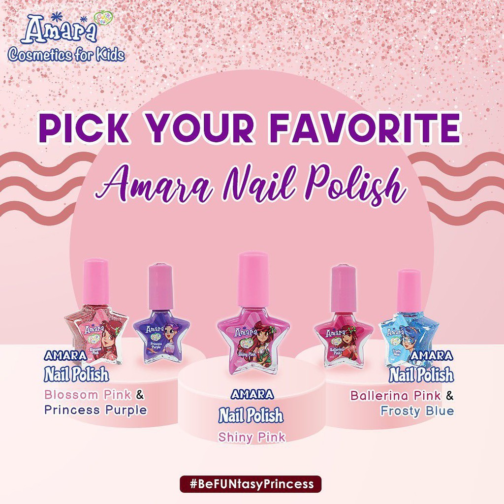 Jual Amara Cosmetics for Kids - Amara Nail Polish 5ml | Shopee Indonesia