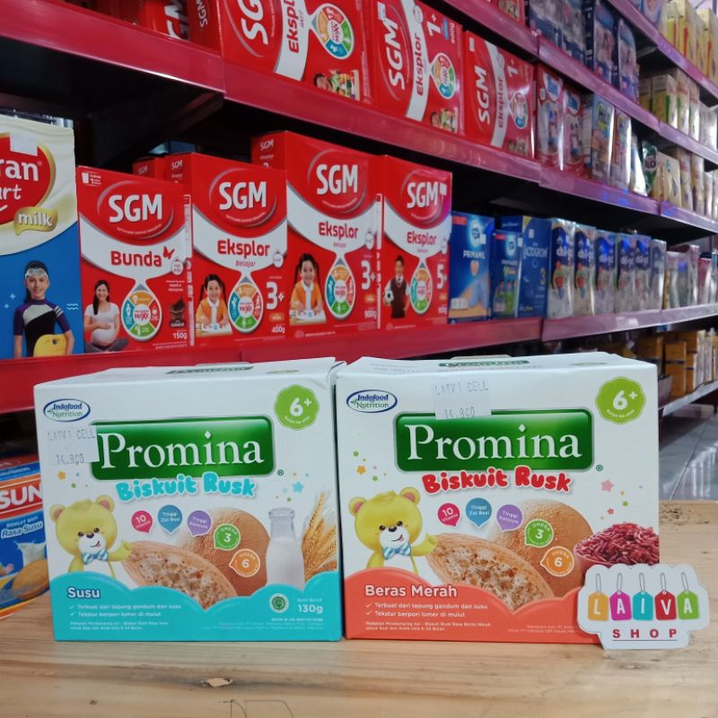 Jual Promina Biskuit Rusk 6+ Bulan Keatas 130gram Biskuit Bayi | Shopee ...