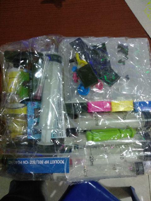 Paket infus untuk printer HP lengkap dengan tinta refill tabung dumper ...