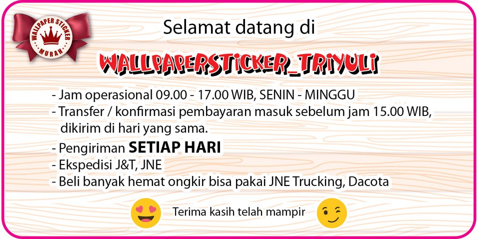 Toko Online WALLPAPER STICKER MURAH | Shopee Indonesia