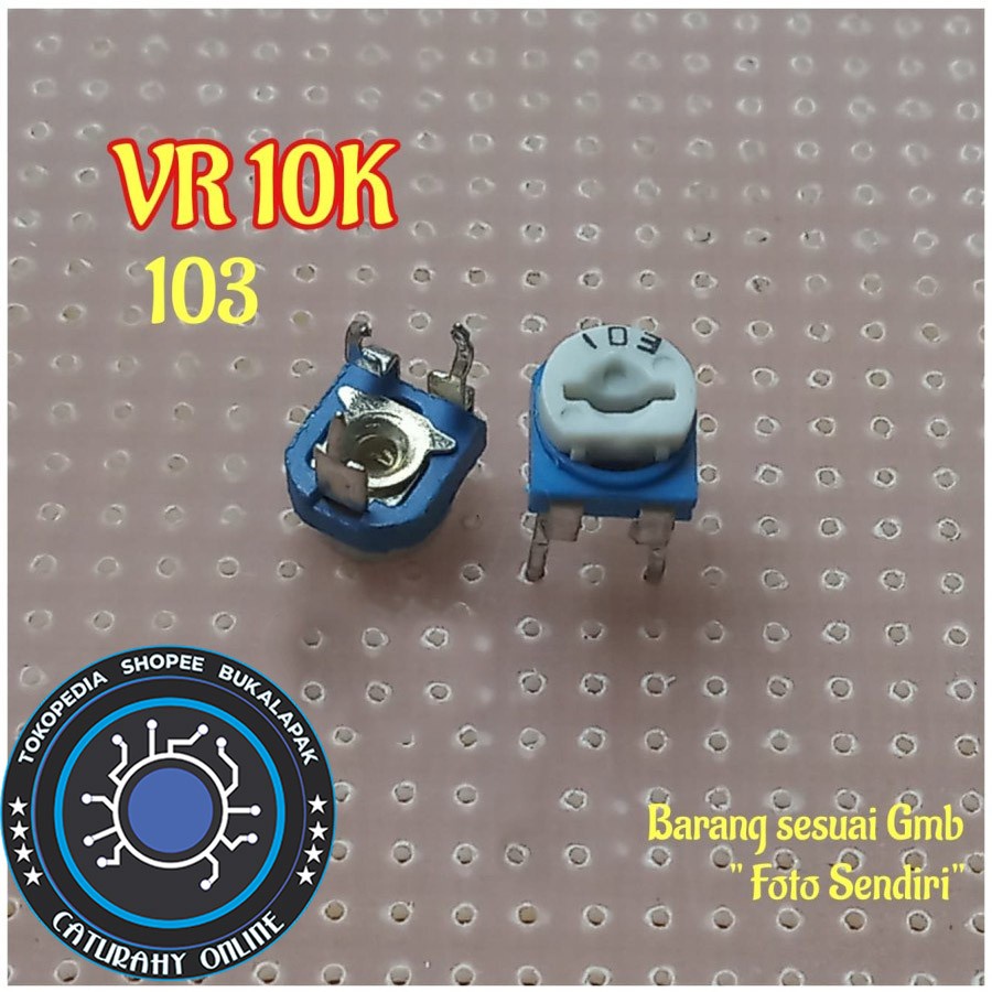 Jual VR 10k variable resistor 103 trimpot trimmer 10 k ohm variabel | Shopee Indonesia