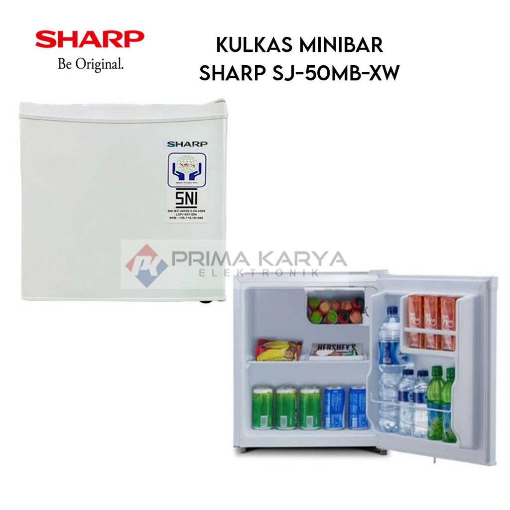 Jual kulkas minibar Sharp SJ-50MB-XW | Shopee Indonesia