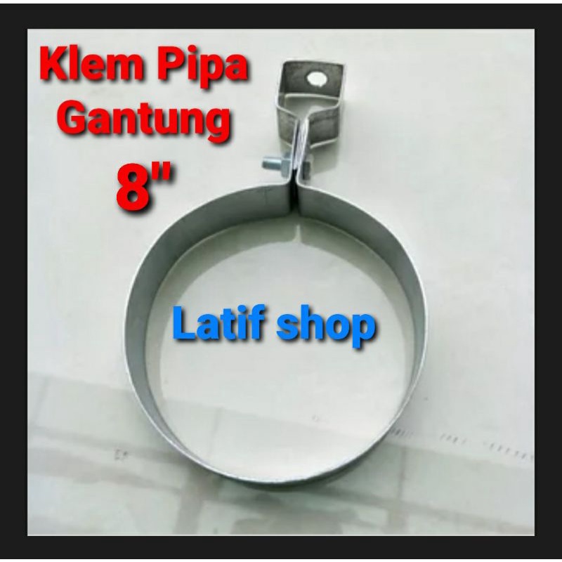 Jual Klem pipa Gantung 8 inci / klem besi gantung /klem gantung ...