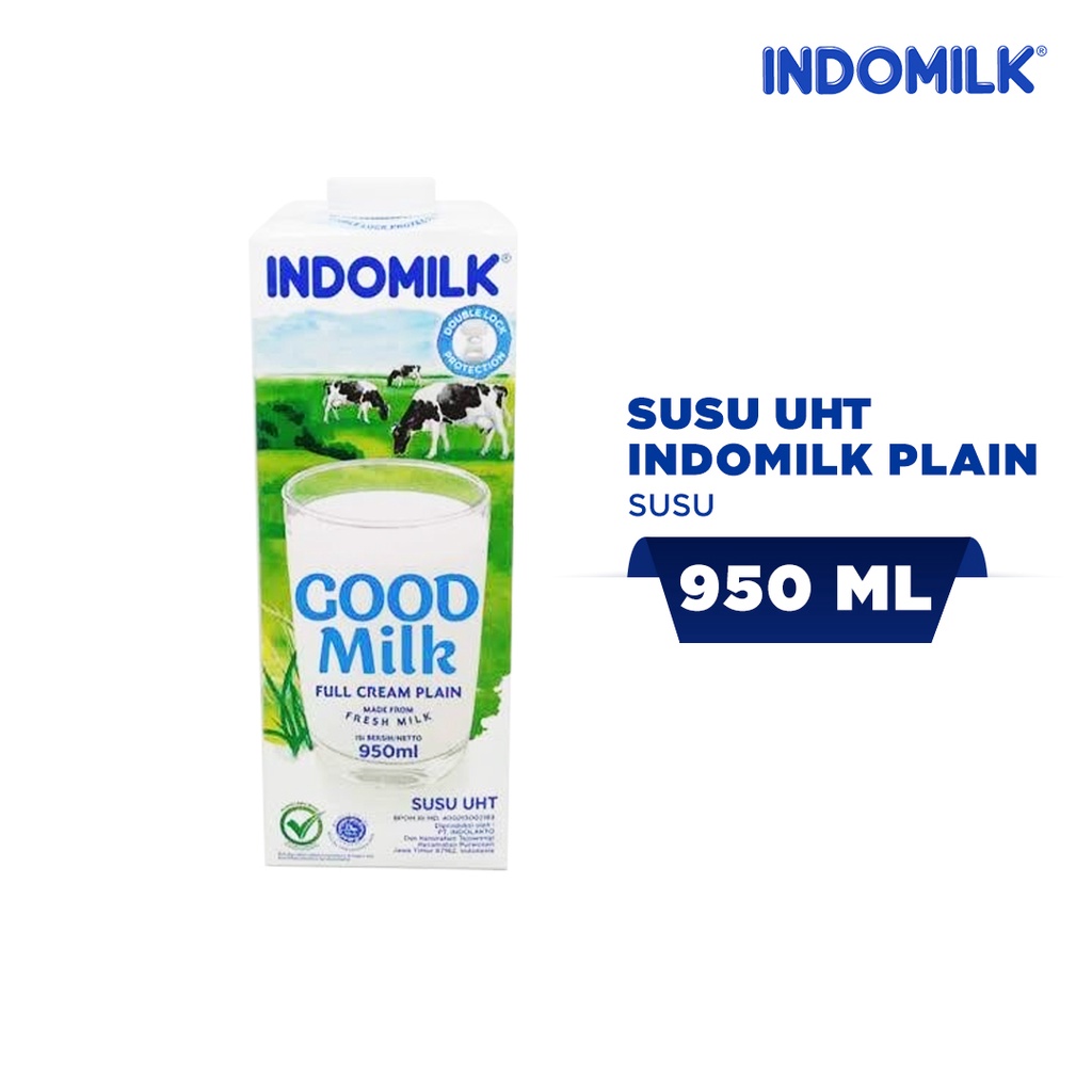 Jual Susu UHT Indomilk GoodMilk 950mL Plain | Shopee Indonesia