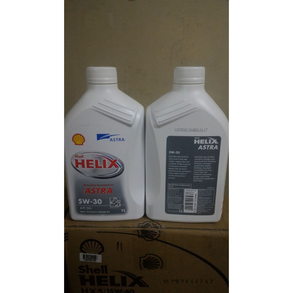 Jual Oli Shell Astra SAE 5w30 API SN Original Kemasan 1 Liter | Shopee ...