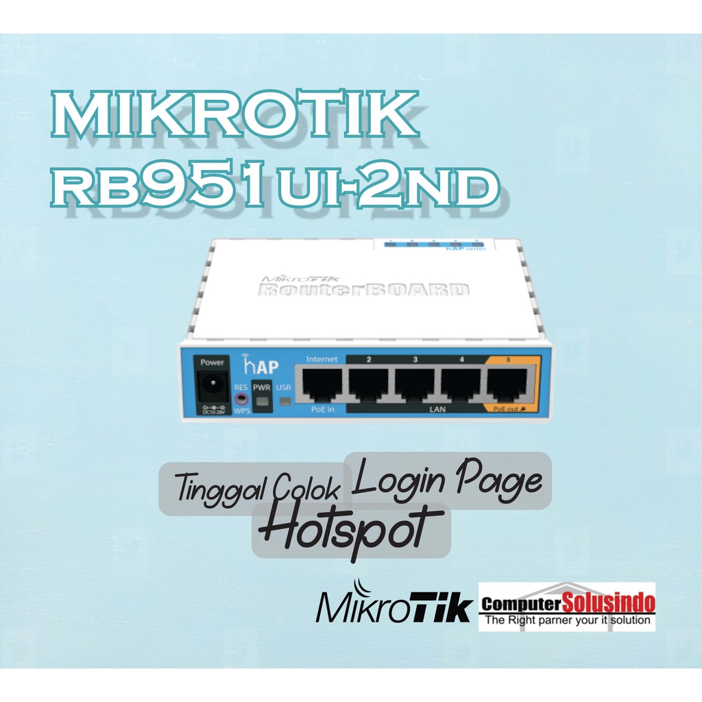 Jual Paket Mikrotik RB951UI-2ND Include Setting | Shopee Indonesia Jual Paket Mikrotik RB951UI-2ND Include Setting | Shopee Indonesia