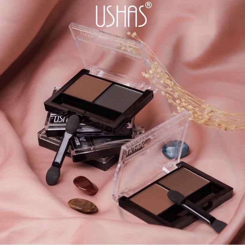 Jual EYEBROW POWDER USHAS 2IN1 BPOM - USHAS EYEBROW POWDER | Shopee Indonesia
