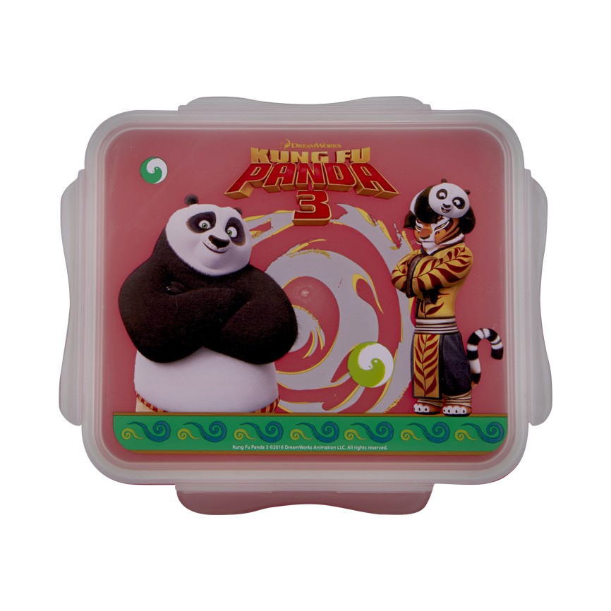 Jual Kung Fu Panda sandwich box [730 mL] Red | Shopee Indonesia