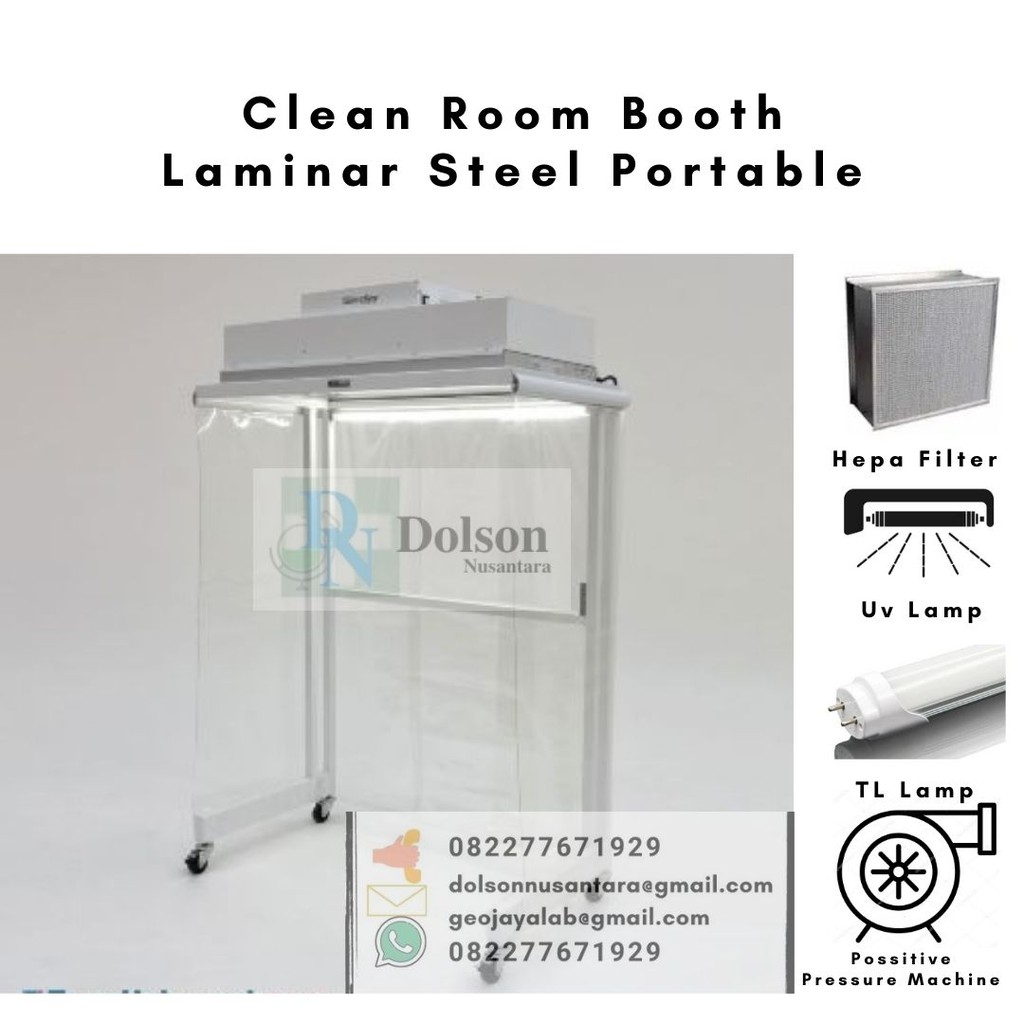 Jual Clean Room Booth Vertical Laminar Air Flow Possitive Air Pressure ...