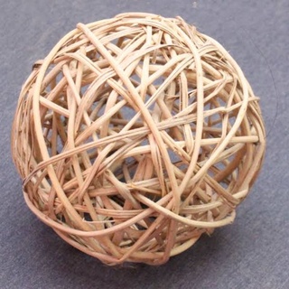 Jual Bola Rotan/Rattan Ball 3cm mainan gigit Hamster,Landak Mini, Sugar ...