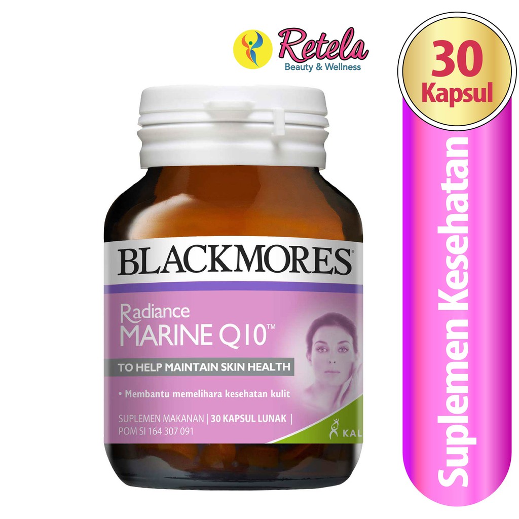 Blackmores Radiance Marine Q10 30 Kapsul Suplemen Kulit | Shopee Indonesia