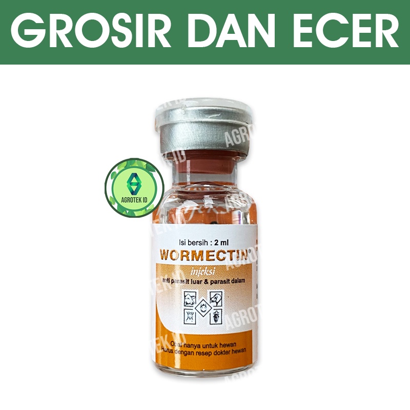 Jual Wormectin 2 ml Obat Anti Parasit Kutu Tungau Caplak Cacing Ternak ...