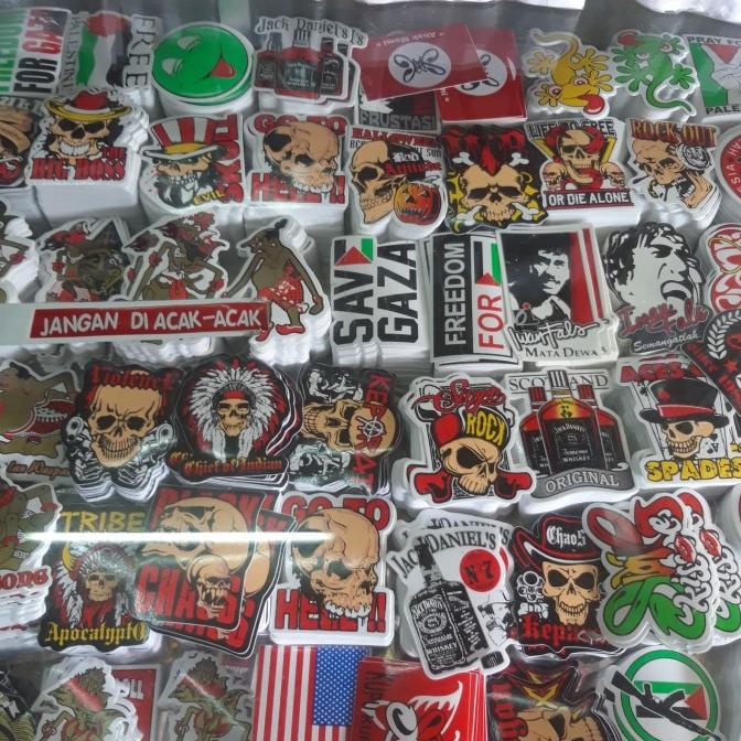 Jual stiker sticker motor mobil helm kaca pintu graftac lucu unik 1pcs ...