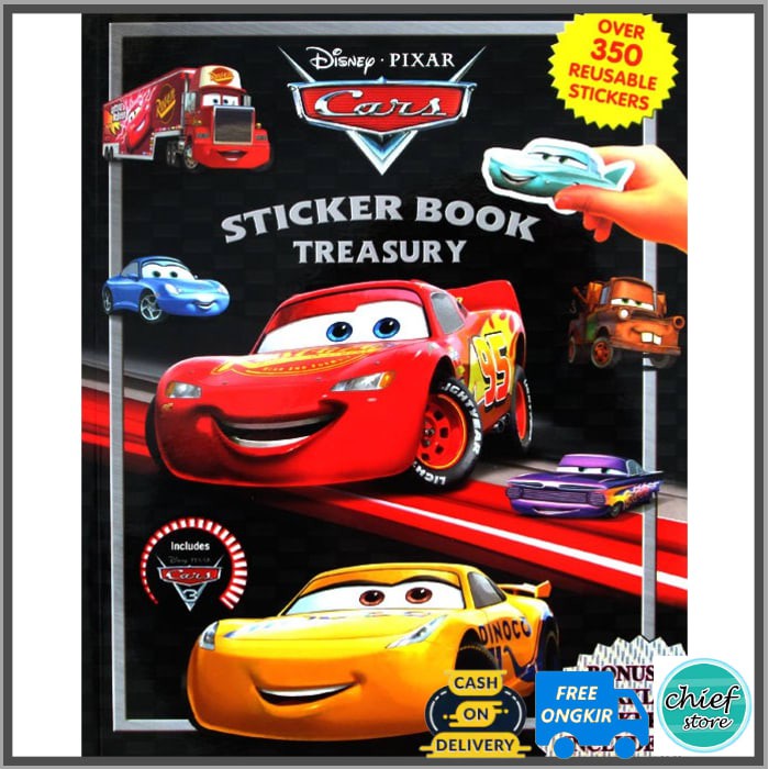 Jual Buku Stiker Buku Stiker Anak Buku Disney Buku Pixar Cars Sticker ...