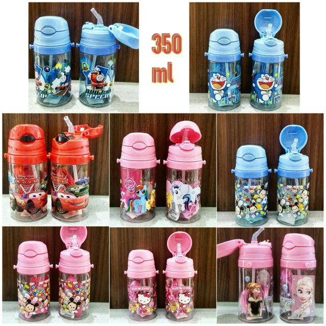 Jual botol minum thomas mcqueen littlepony doraemon tsumtsum ...