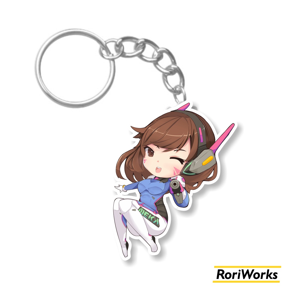 Jual Keychain Anime - d.Va [Overwatch] dVa | Shopee Indonesia