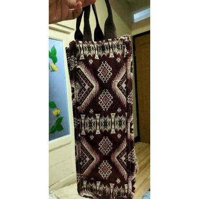 Jual tas botol air minum 2 liter bahan rajut an motif cantik lapis ...