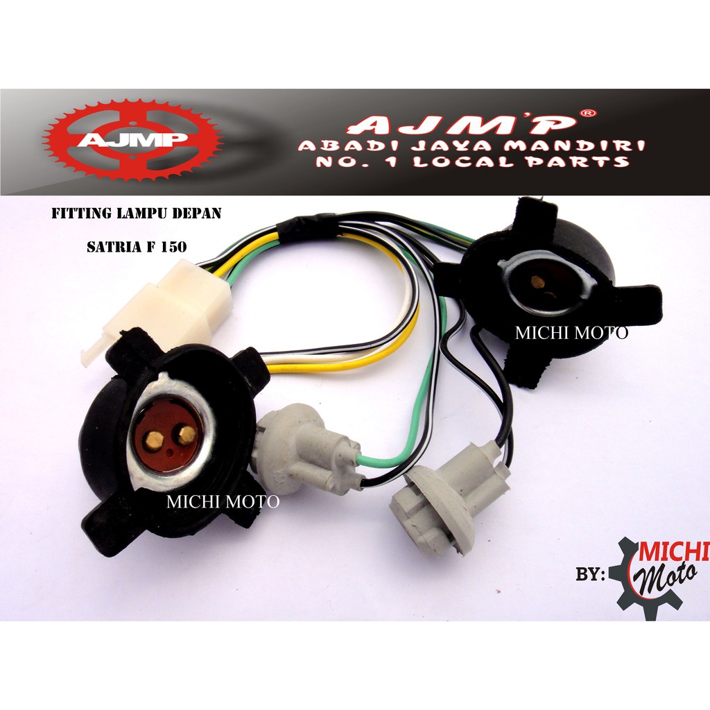 Jual Fitting-Fiting-Piting-Cop-Socket-Soket Lampu Depan Satria F 150 ...