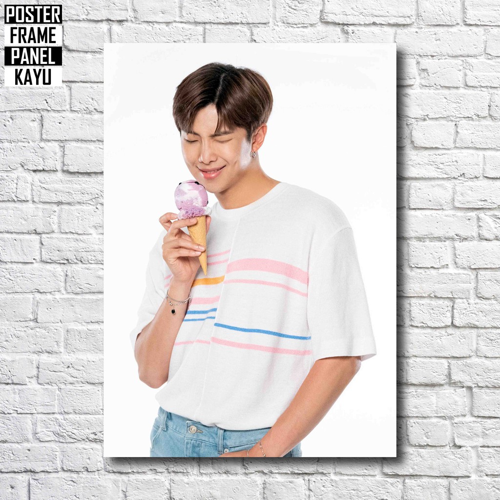 Jual Poster BTS RM Frame Kayu Solid A4 RM075 | Shopee Indonesia