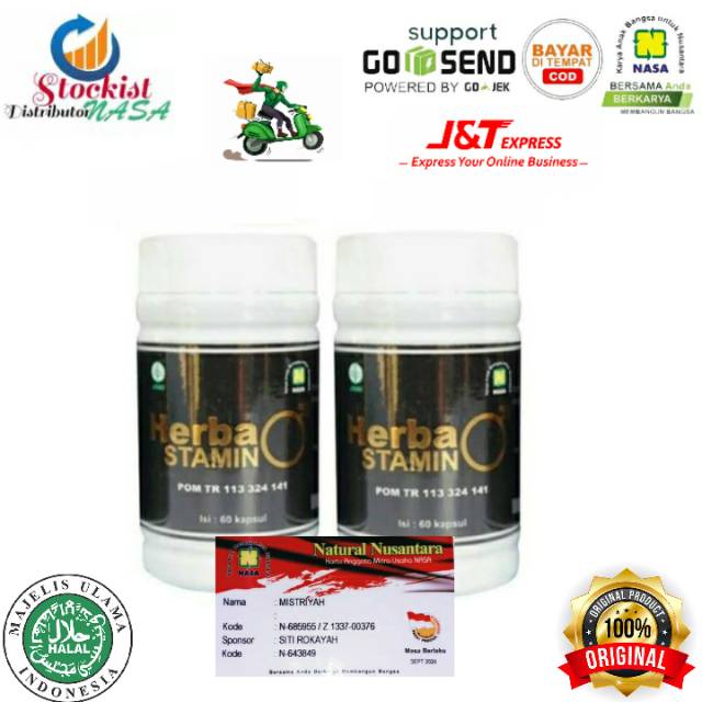 Jual HERBASTAMIN OBAT PENAMBAH STAMINA PRIA /STOCKIST DISTRIBUTOR NASA Indonesia|Shopee Indonesia