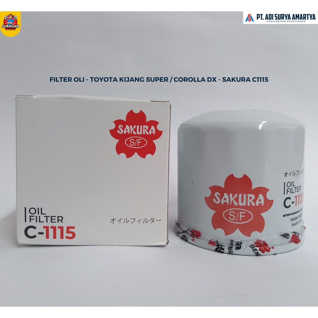 Jual FILTER OLI - TOYOTA KIJANG SUPER / COROLLA DX - SAKURA C1115 | Shopee Indonesia