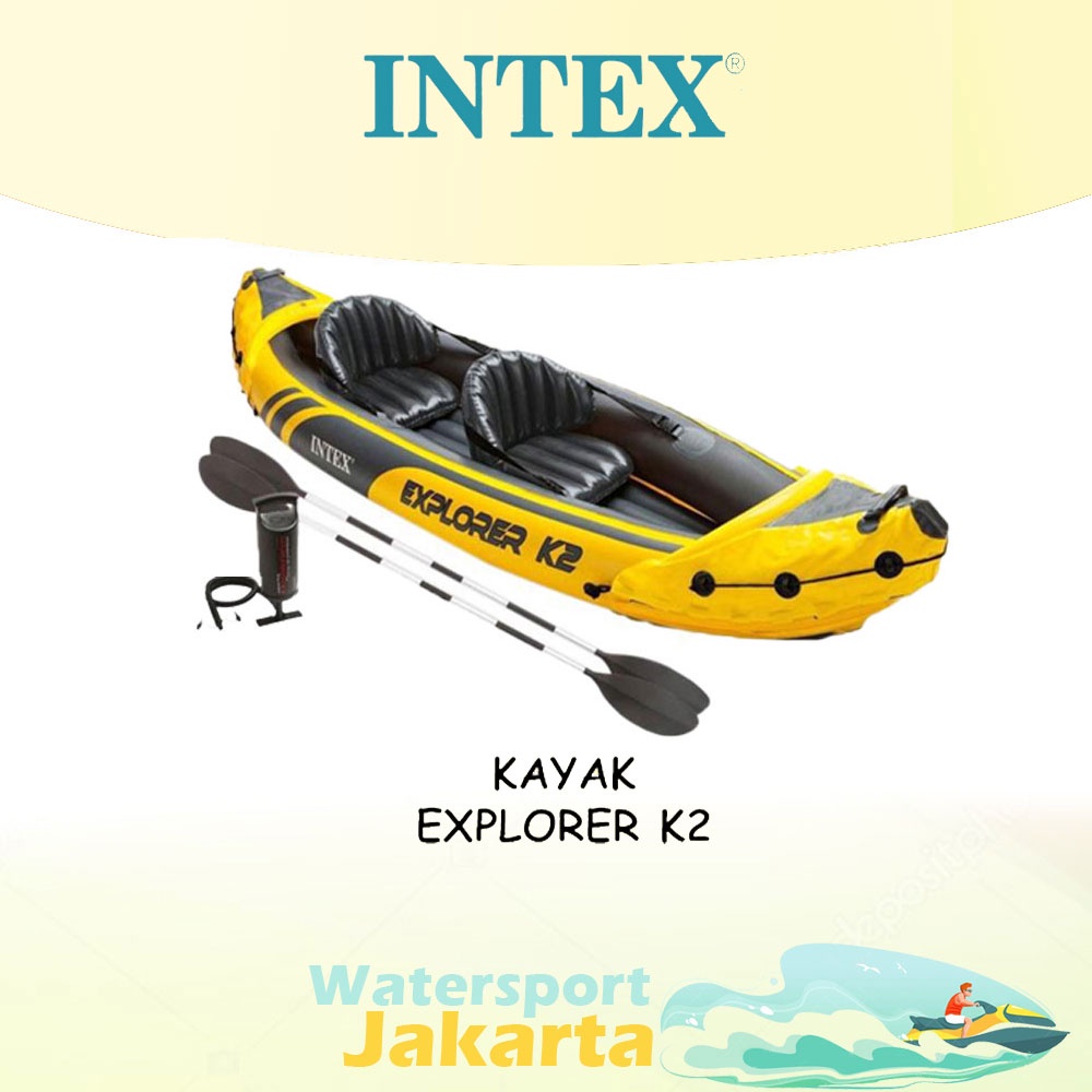 Jual Perahu Karet Perahu Mancing Perahu Angin Kayak INTEX Explorer K2 ...