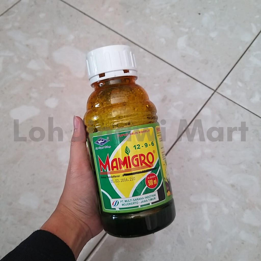 Jual Pupuk Daun Cair Komplit Makro Mikro Mamigro NPK 12-9-6 500 ml Cap ...