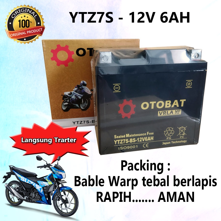 Jual AKI MOTOR SATRIA FU 150, Vario 125/150 12V6Ah | Shopee Indonesia