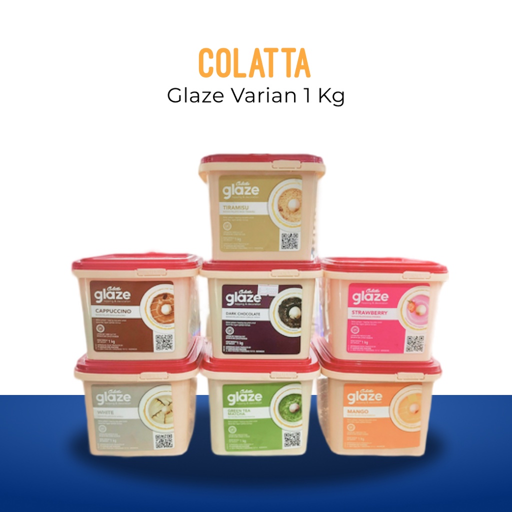 Jual Colatta Glaze Varian 1 Kg Colata Dark Tiramisu Strawberry Green ...