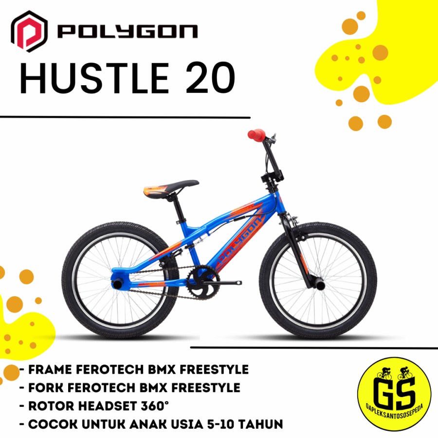 Jual Sepeda Anak Polygon BMX 20 Hustle Rotor Freestyle | Shopee Indonesia