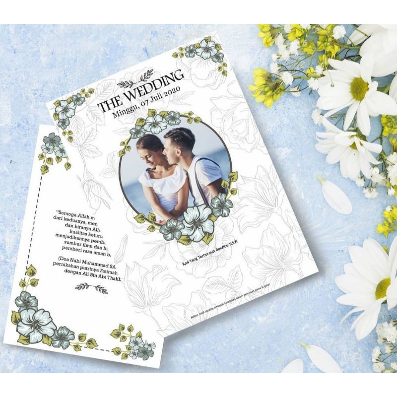 Jual CUSTOM UNDANGAN PERNIKAHAN/ WEDDING INVITATION IVORY 260 GR ...