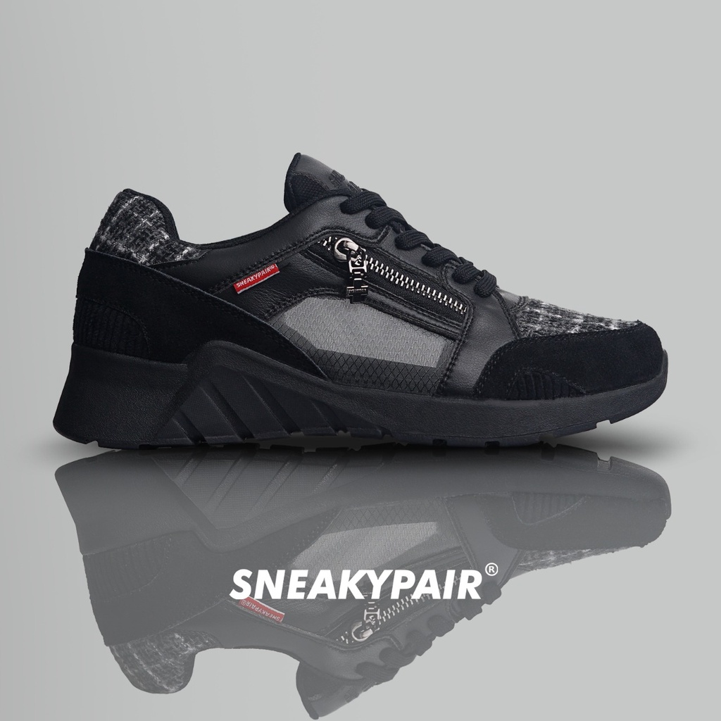 Jual SNEAKYPAIR Strada Midnight Pulse Translucent Black Sepatu Hitam Wanita Sneakers Sport Shoes ...